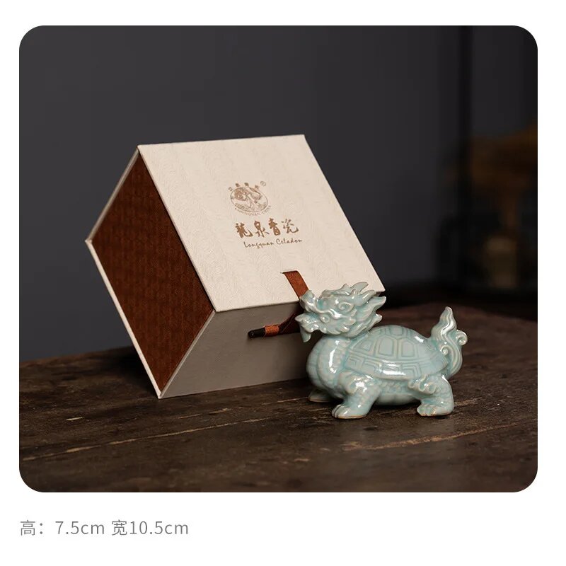 Керамическая чайная фигурка дракона черепахи