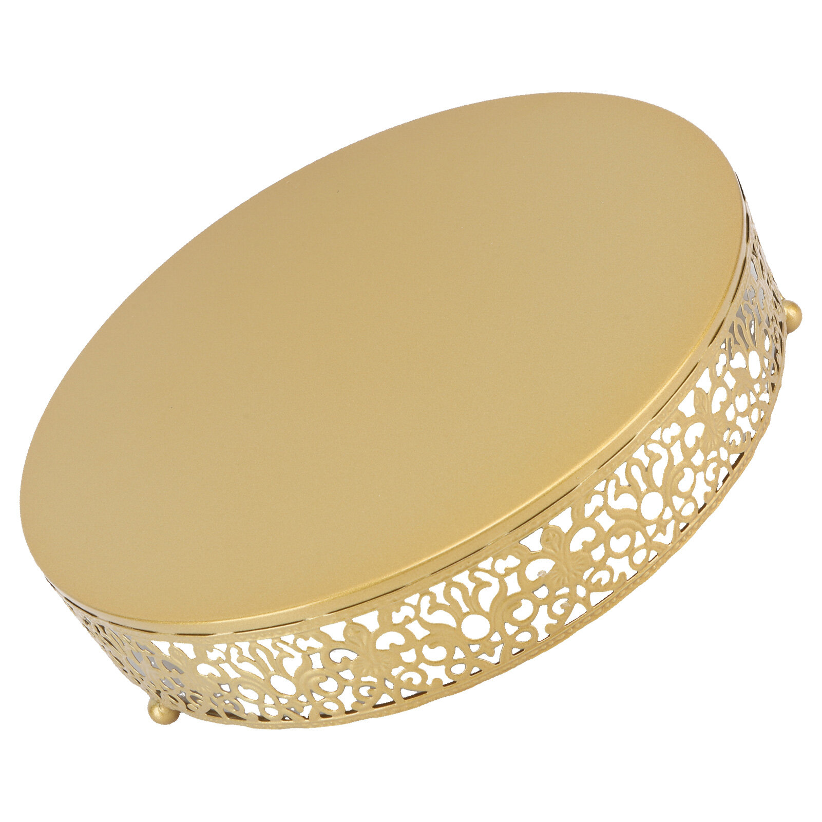 Подставка для торта Круглые металлические подставки для торта Десертные тарелки для торта для вечеринки, свадьбы, дня рождения L