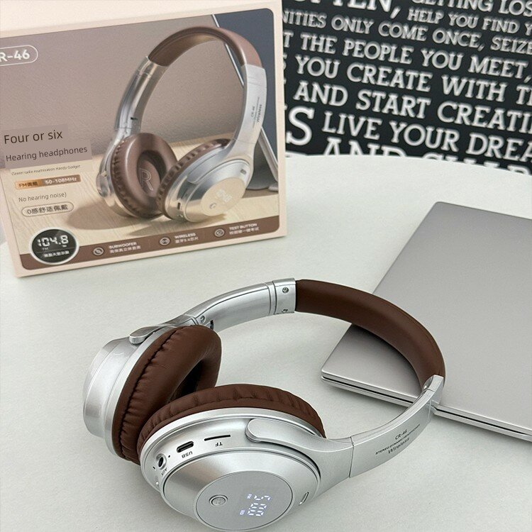 Беспроводные наушники Bluetooth с пассивным шумоподавлением, Hi-Fi звуком, длительным временем работы, складной