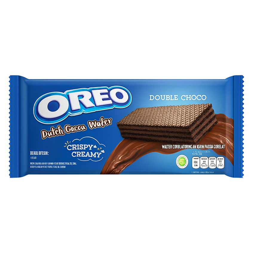 Oreo Dutch Cocoa Wafer Double Choco вафли с шоколадной начинкой 140,4 гр