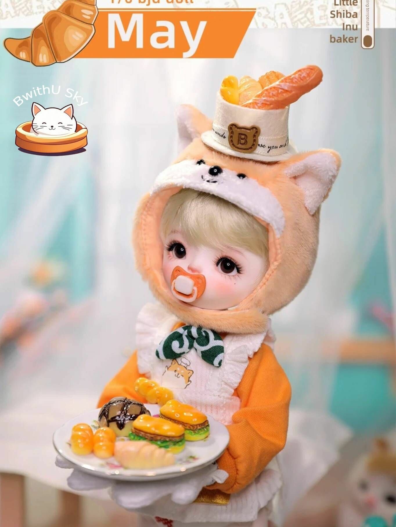 Кукла BwithU May, коллекционная, пластик/винил, смола, 1/6, высота 26 см