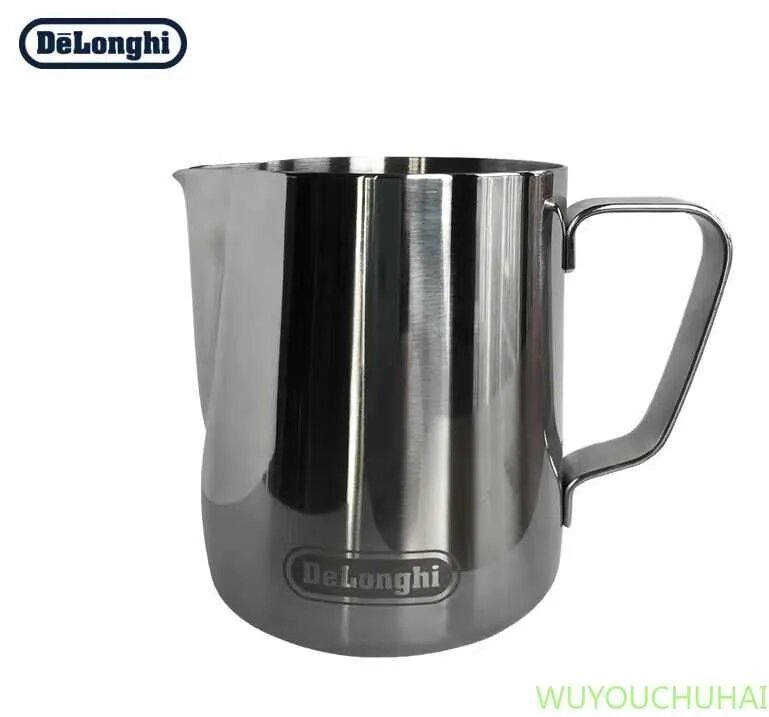 Кувшин Delonghi для взбивания молока, 0.35 л, из нержавеющей стали, серебристый