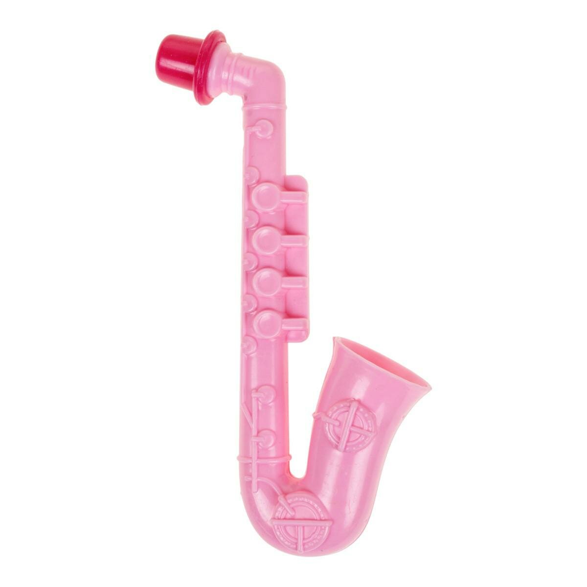 Игрушечный саксофон 21 см, ярко-розовый, пластик, развитие мелкой моторики