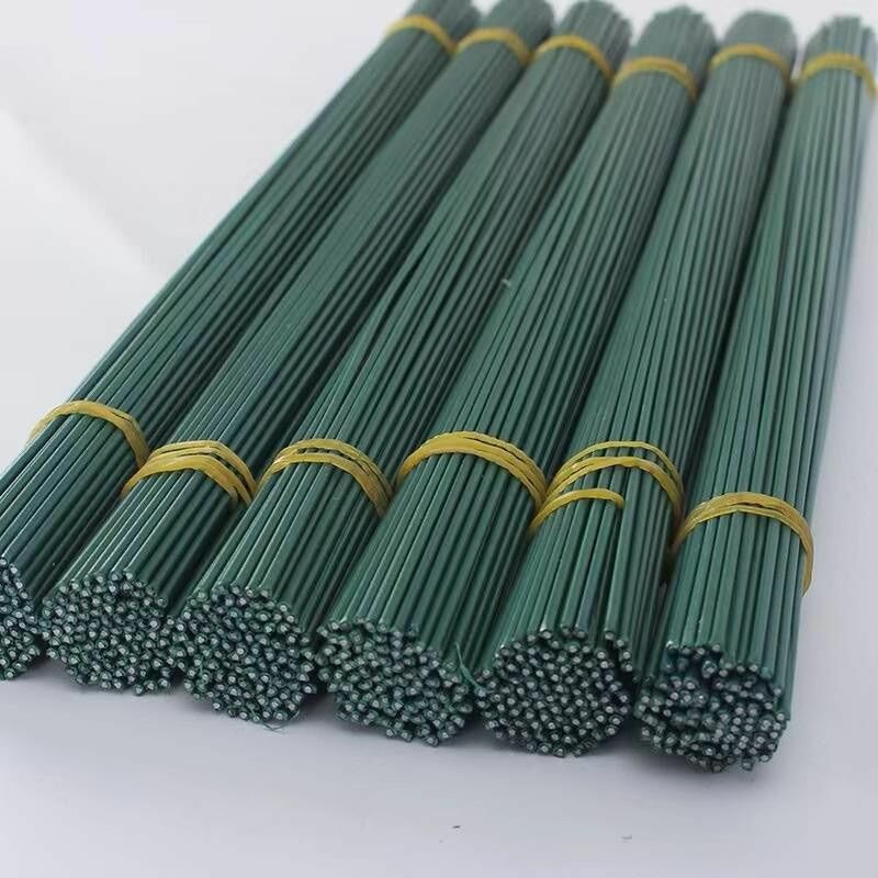 2-й цветочный стебель ручной работы DIY искусственный цветок с покрытием из железной проволоки зеленый скотч материал производитель оптовая распродажа цветочный стебель толстый