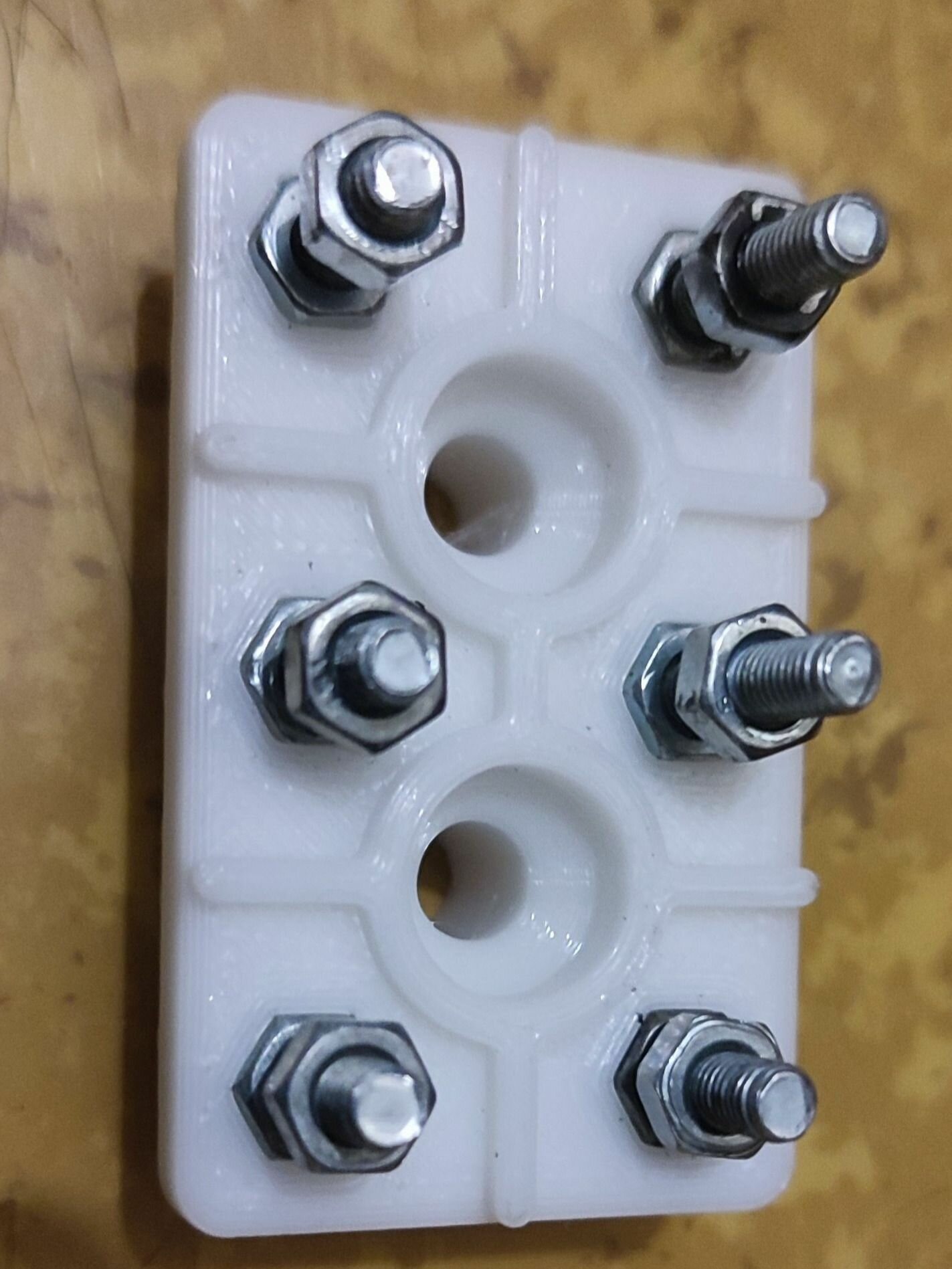 Колодка клеммная для электродвигателя, 55мм. х 34мм. 6 контактов