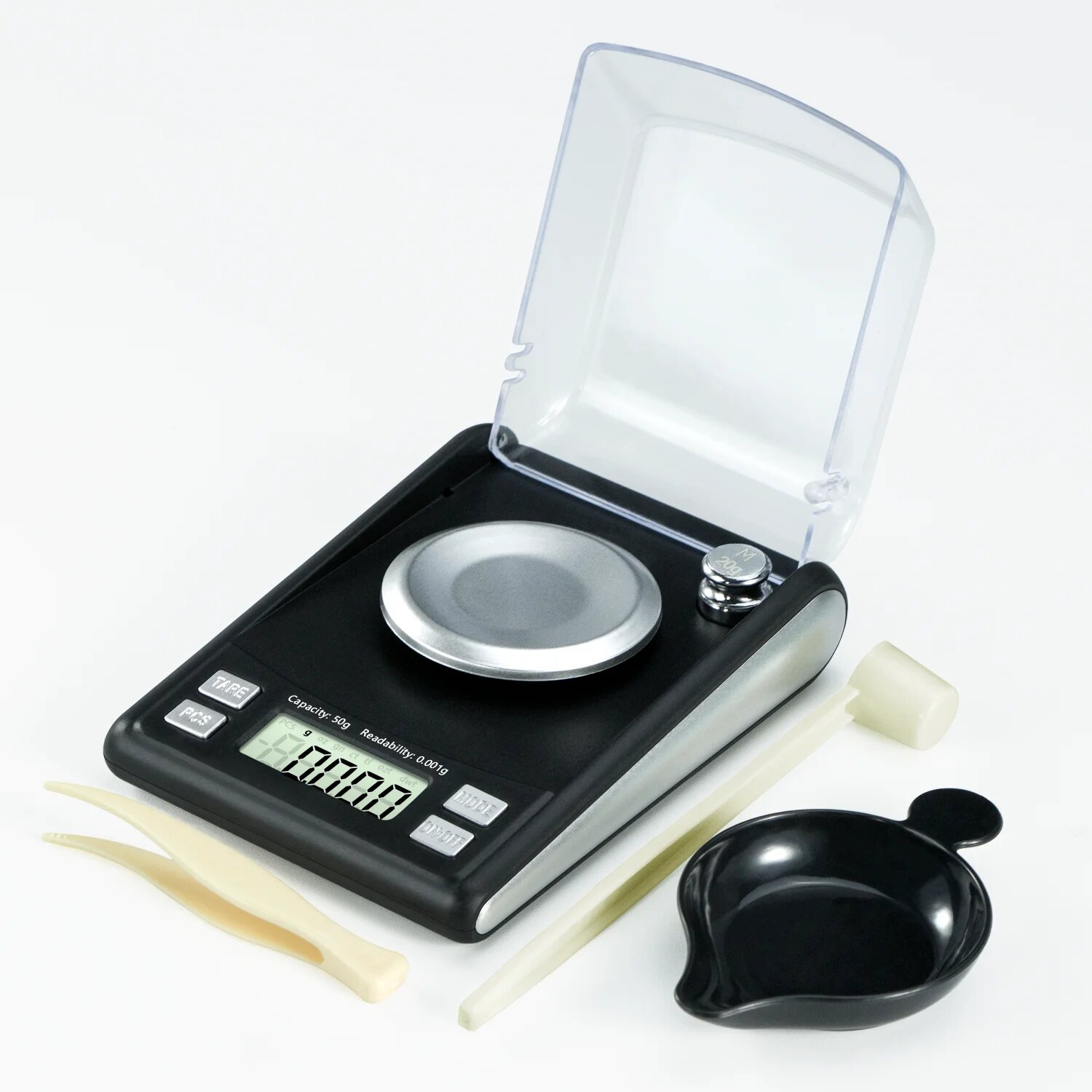 Весы миллиграммы 50/0,001 г с весмикро весами 20 г, порошковые весы для порошковых лекарств, прецизионные весы для перезарядки