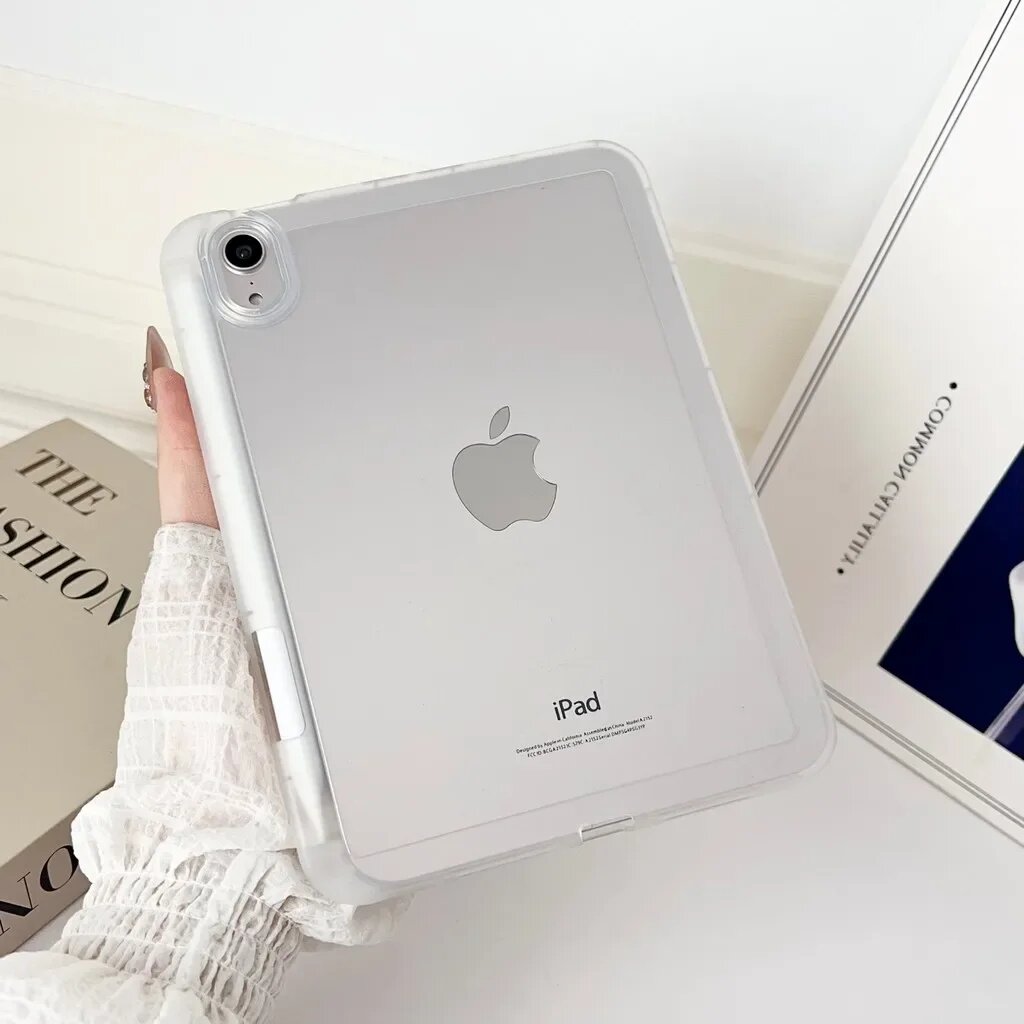 Белый чехол для iPad 11 (A16) с держателем для Apple Pencil