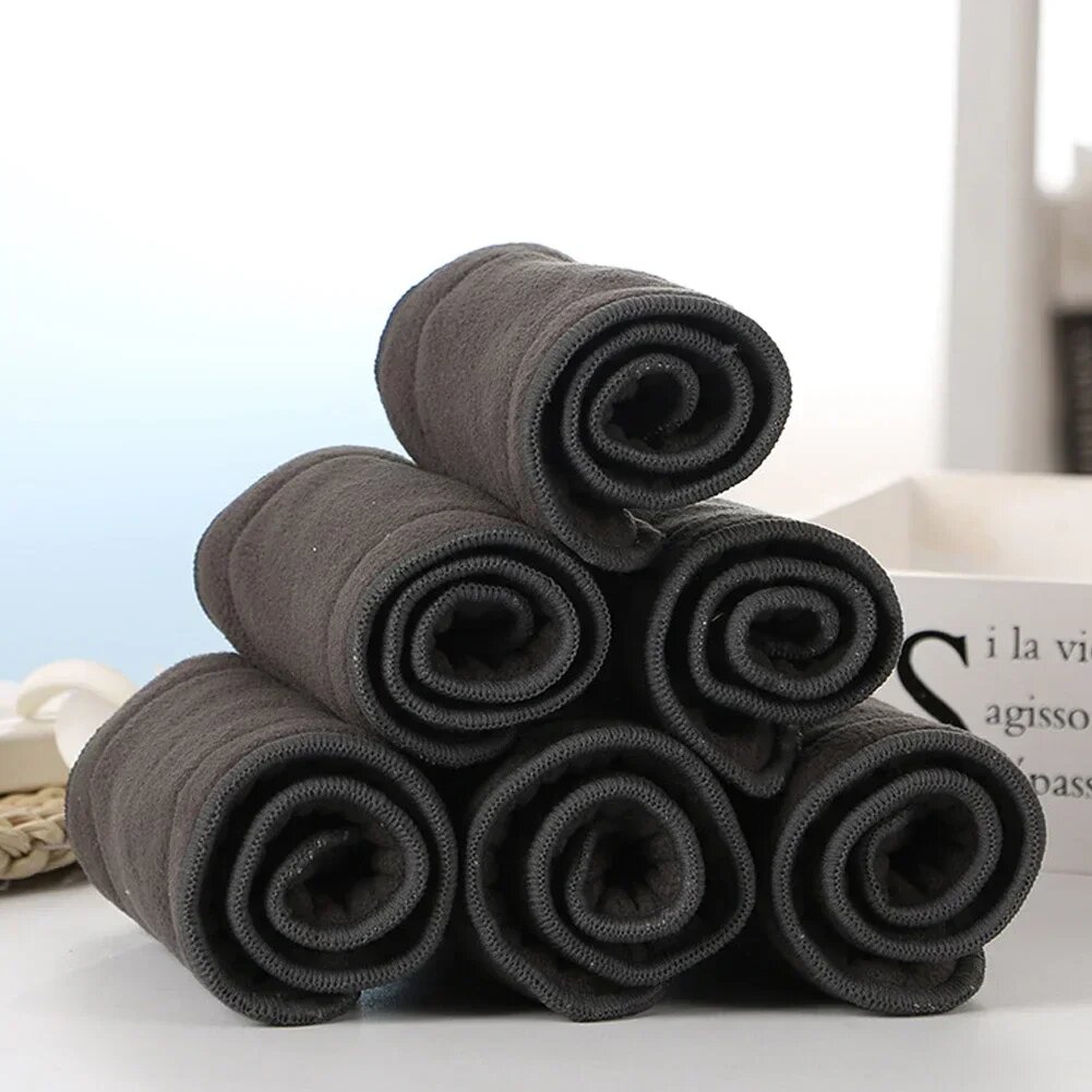 JaneDream Многоразовые бамбуковые подгузники 5-слойные, Цвет: 1PC 5 Layers