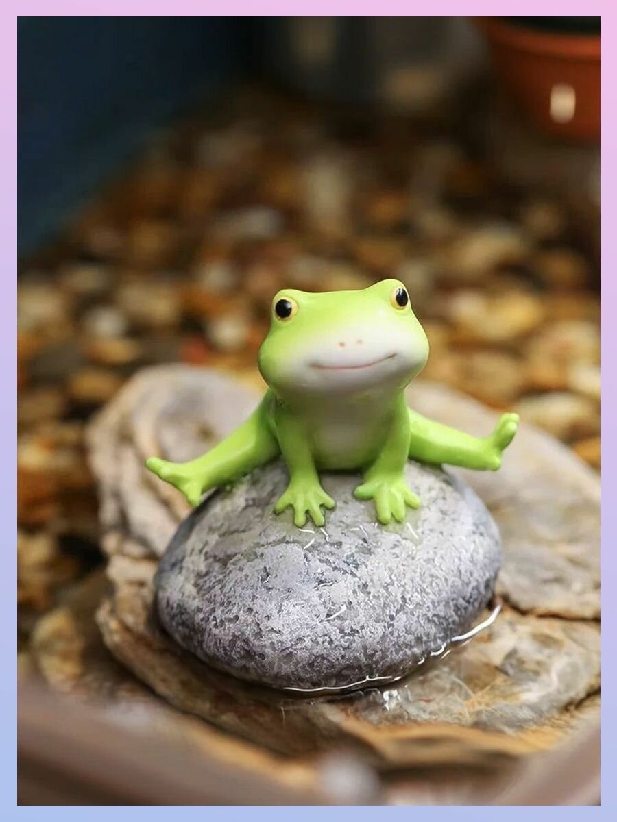 Садовая фигурка лягушек для сада и дачи