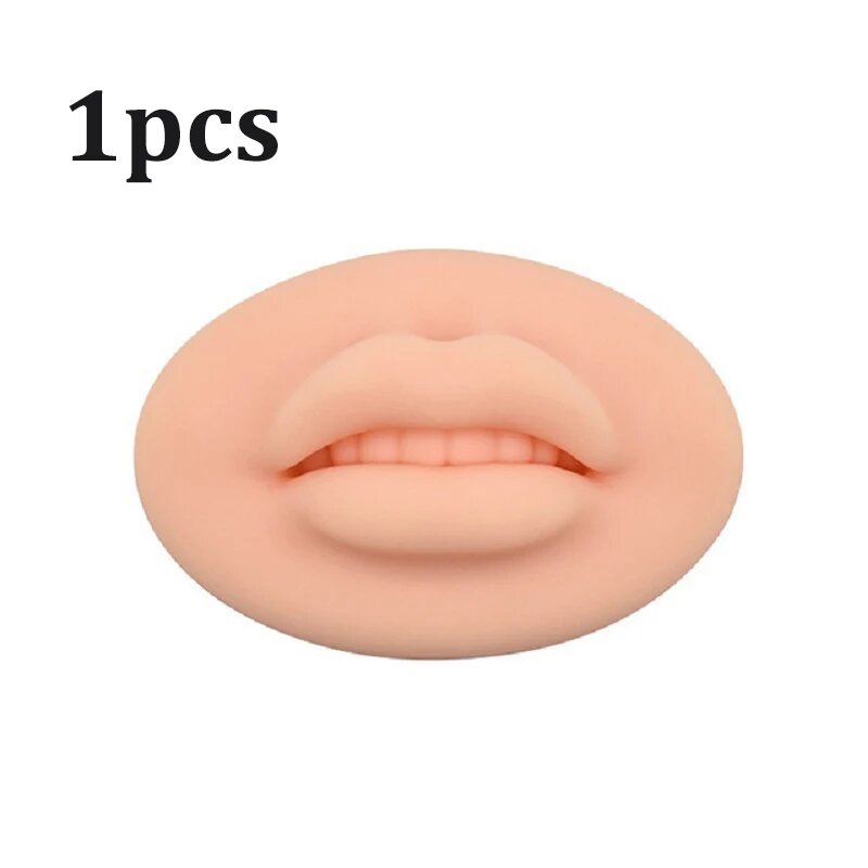 Силиконовый тренажер для перманентного макияжа губ light skin tone