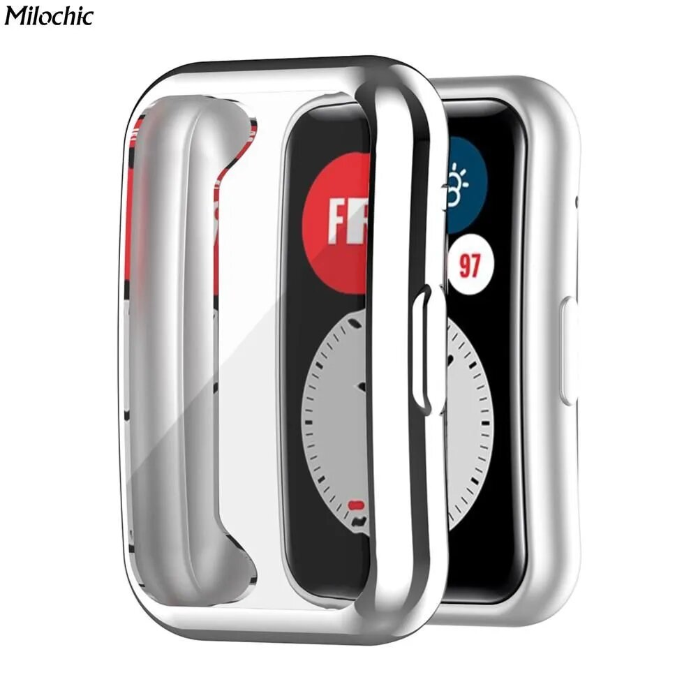 Защитный чехол TPU Anti Scratches Full Cover Screen для Huawei Watch Fit