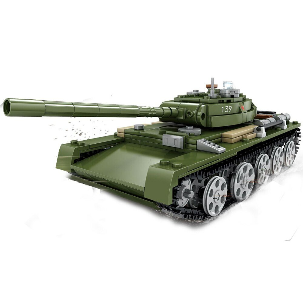 Военная армия WW2 WW2 Сват городская полиция солдат Советский Союз T 44 средний танк строительный блок MOC модель DIY кирпич игрушка блок (зеленый)