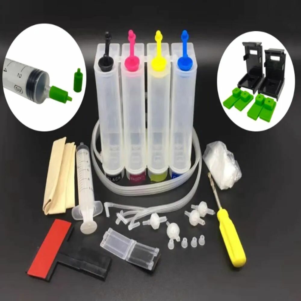 СНПЧ, совместимый, Набор CMYK, 1 шт