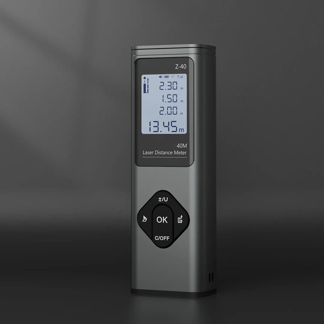Лазерный дальномер Xiaomi RONGUAN 2 в 1, литье поперечной линии LR1, цифровой инклинометр, измеритель угла, лазерная линейка уровня, измерительный инструмент