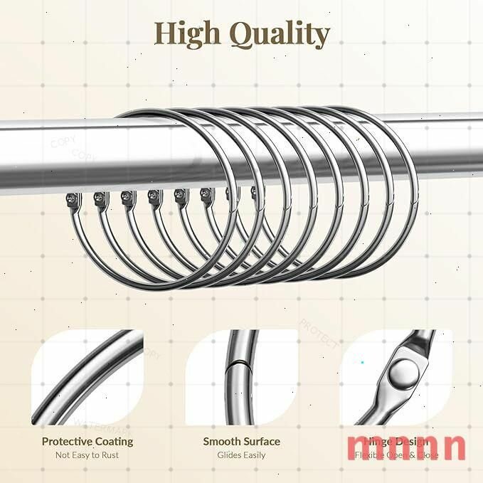 Кольца для шторки в ванной