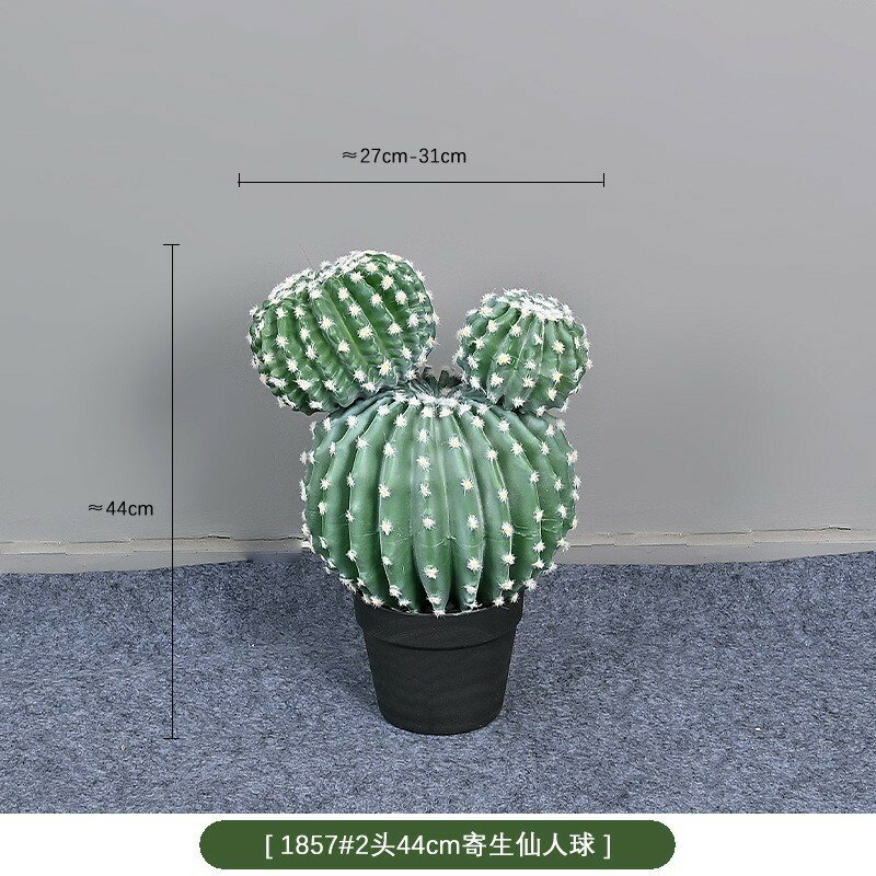 Искусственный кактус в форме шара, фальшивое зеленое растение, декор для окна, мягкое украшение, пустынный ландшафт, сизаль, искусственный кактус драцена, дерево тысячелетия
