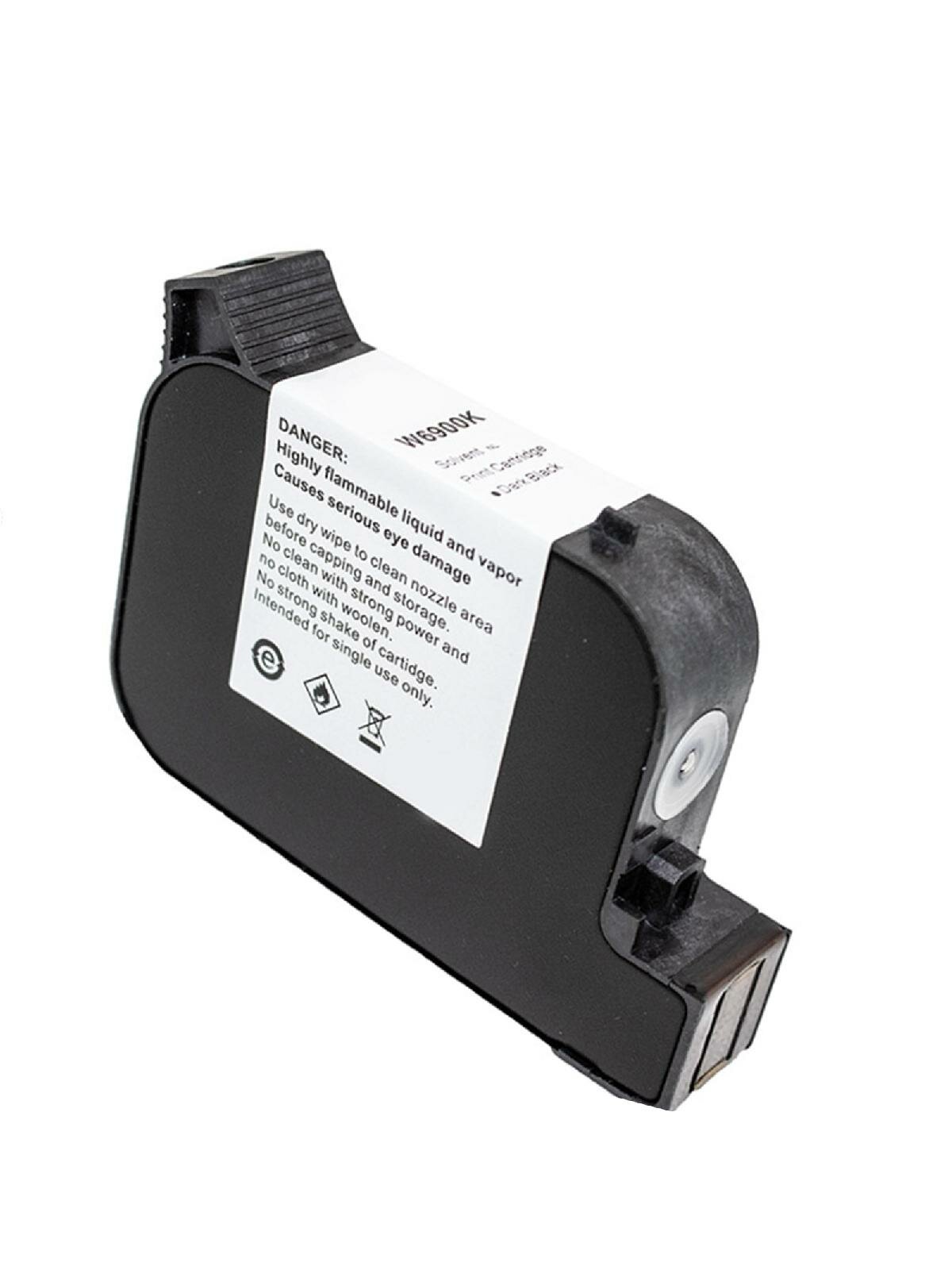 Онлайн-струйный принтер W6900K ручной портативный полудюймовый чернильный картридж черного цвета