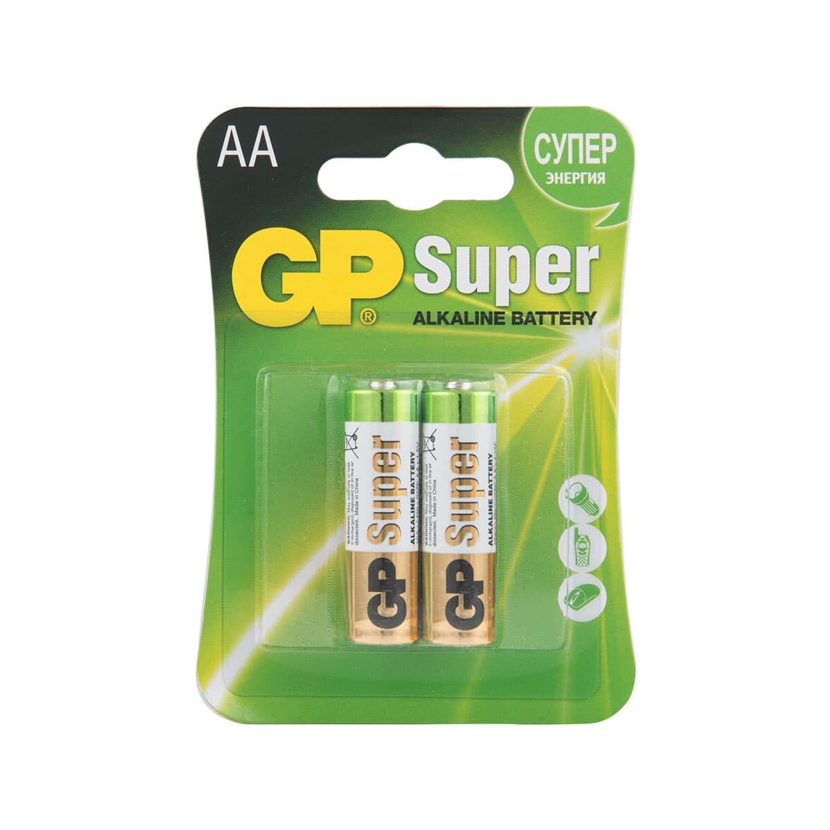 Батарейка GP Super AA (LR06) 15A алкалиновая, BC2