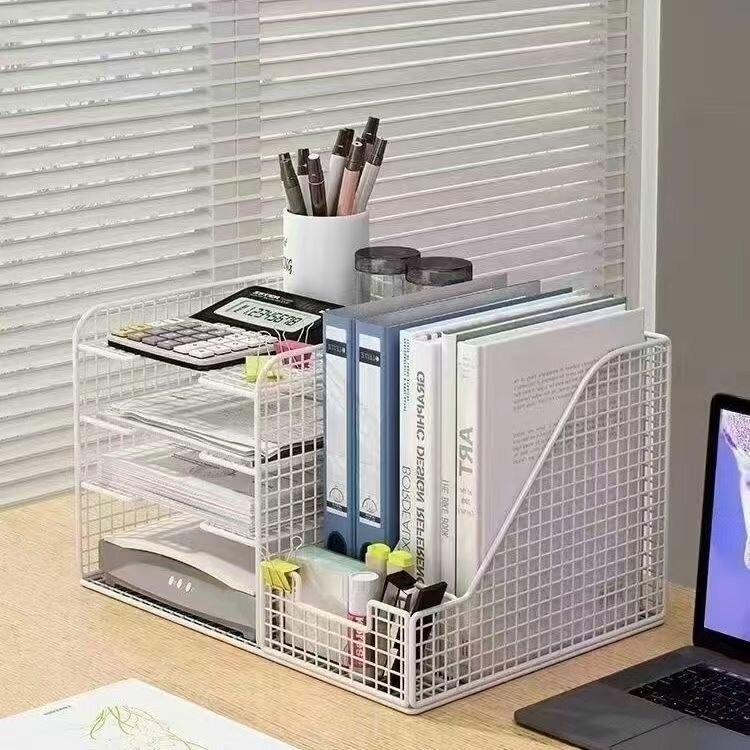 Утолщенный стеллаж для файлов, рамка для файлов, коробка для хранения, многослойный, многофункциональный органайзер для документов в офисе