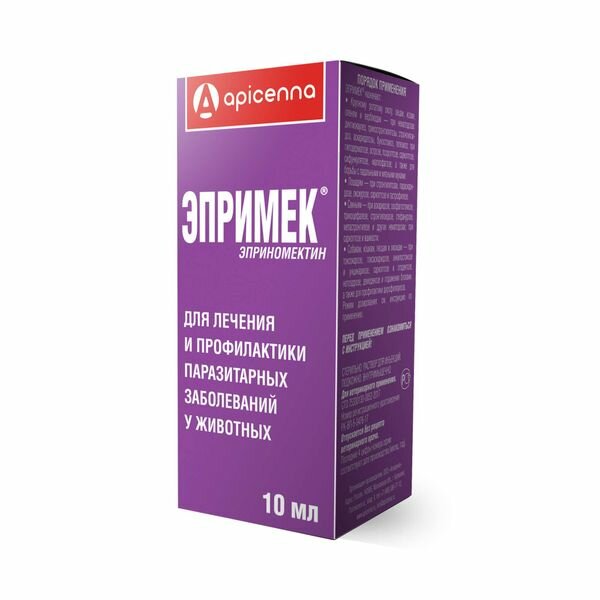 Эпримек раствор для инъекций для животных фл. 10мг/мл 10мл