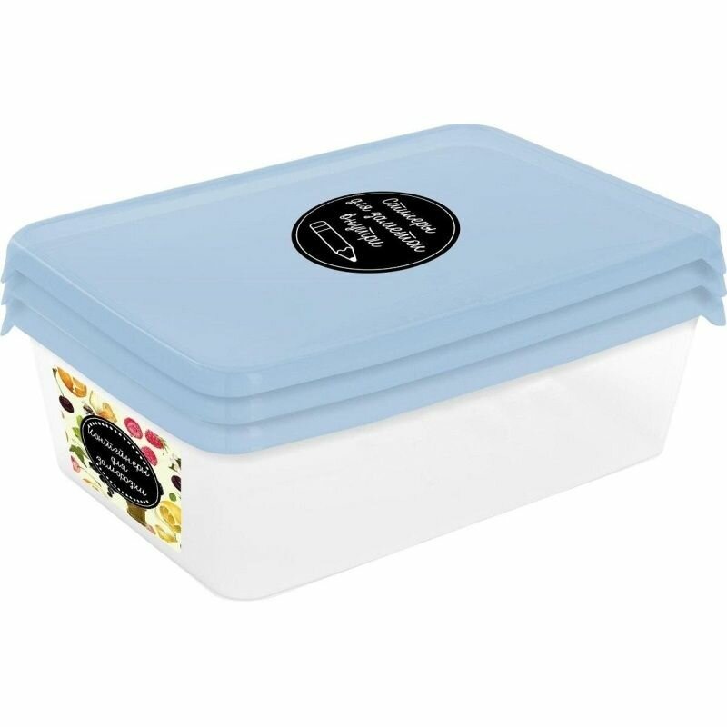 Набор контейнеров для заморозки Sugar&Spice 3x1,35 л, голубой (SE102912044)