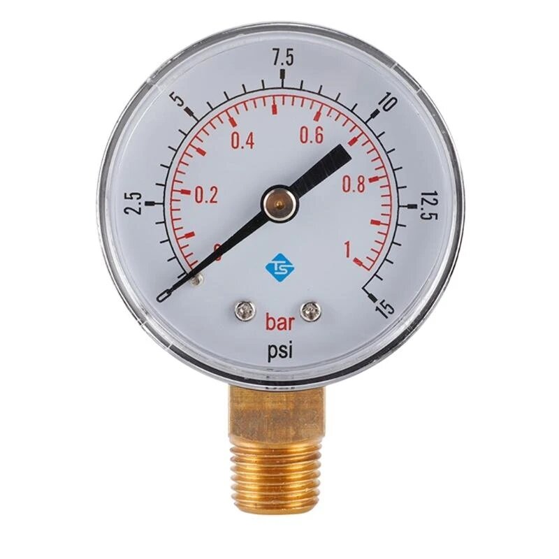 Манометр низкого давления 0-15 PSI / 0-1 Бар