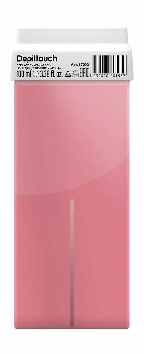 DEPILTOUCH Воск для депиляции натуральный в картридже роза, 100 мл