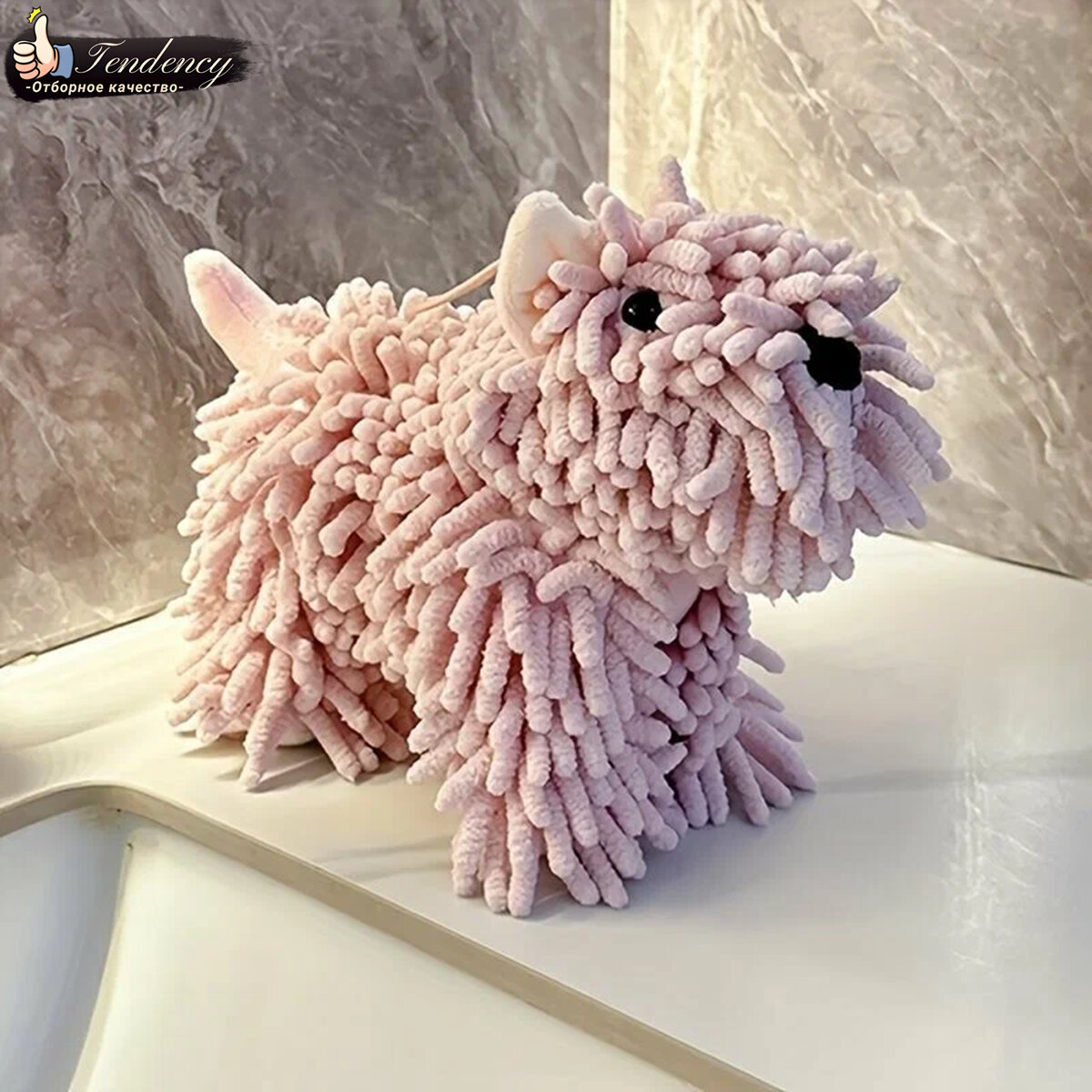 Забавное полотенце для рук в форме щенка: шенилл, супервпитывающее, мягкая игрушка, Полотенце кухонное