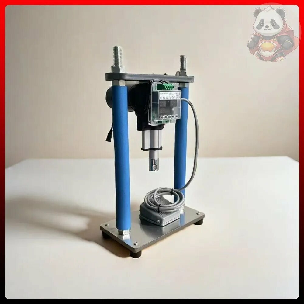 Бесшумный электрический настольный пресс нового поколения: давление 8000 Н, точность регулирования 5 мм/ с, хороший помощник при изготовлении пресс-форм.