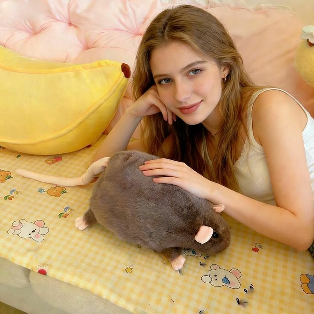 Мягкая игрушка плюшевая реалистичная Грызун, Крыса, Мышь