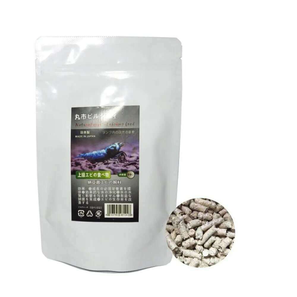1 пакетик Аквариумного корма Maru City Natto bacteria Crystal для Креветок 80 г