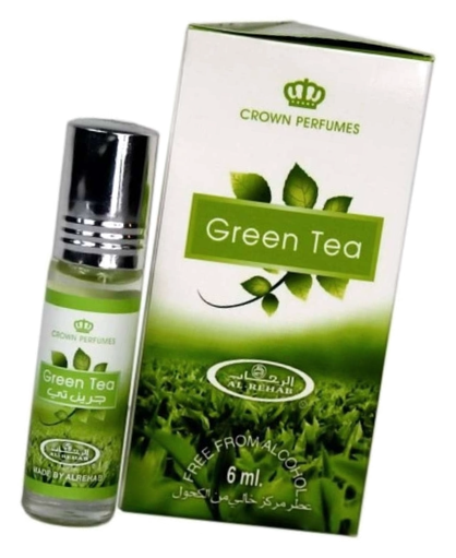 Al Rehab Green Tea 6 мл роллер унисекс / Аль Рехаб Грин Ти масляные духи