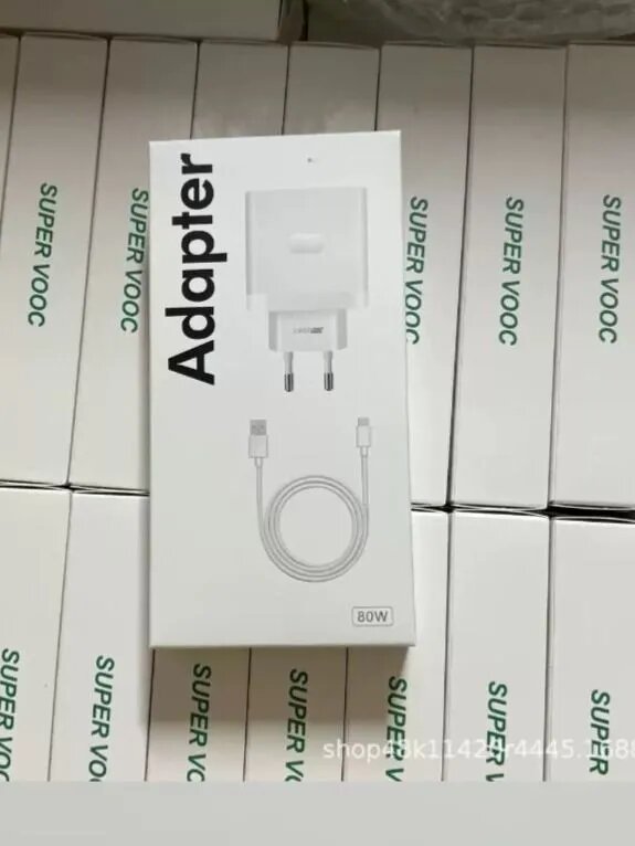 Зарядное устройство для мобильного телефона OPPO мощностью 80 Вт (включая кабель для передачи данных)
