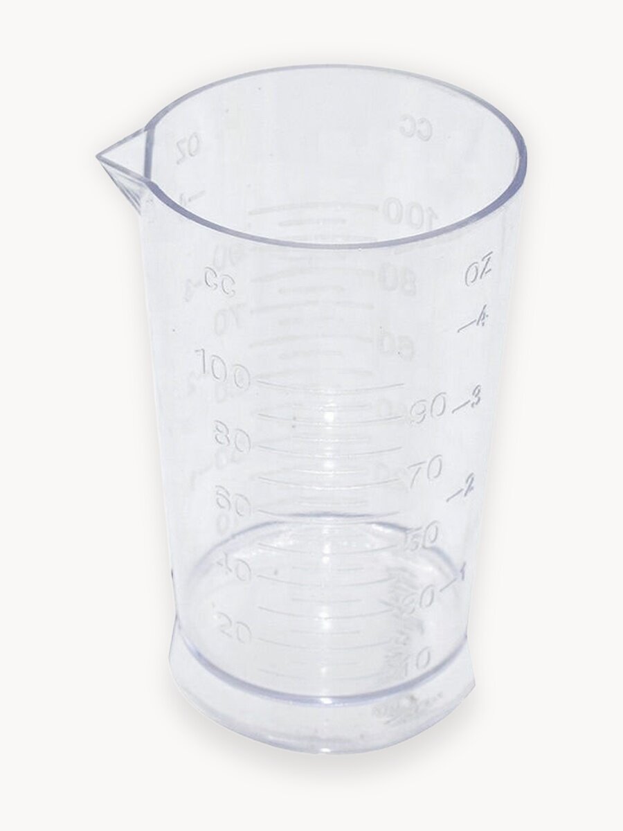Стакан мерный, 250 мл, цвет прозрачный, материал пластик, диаметр 8 см