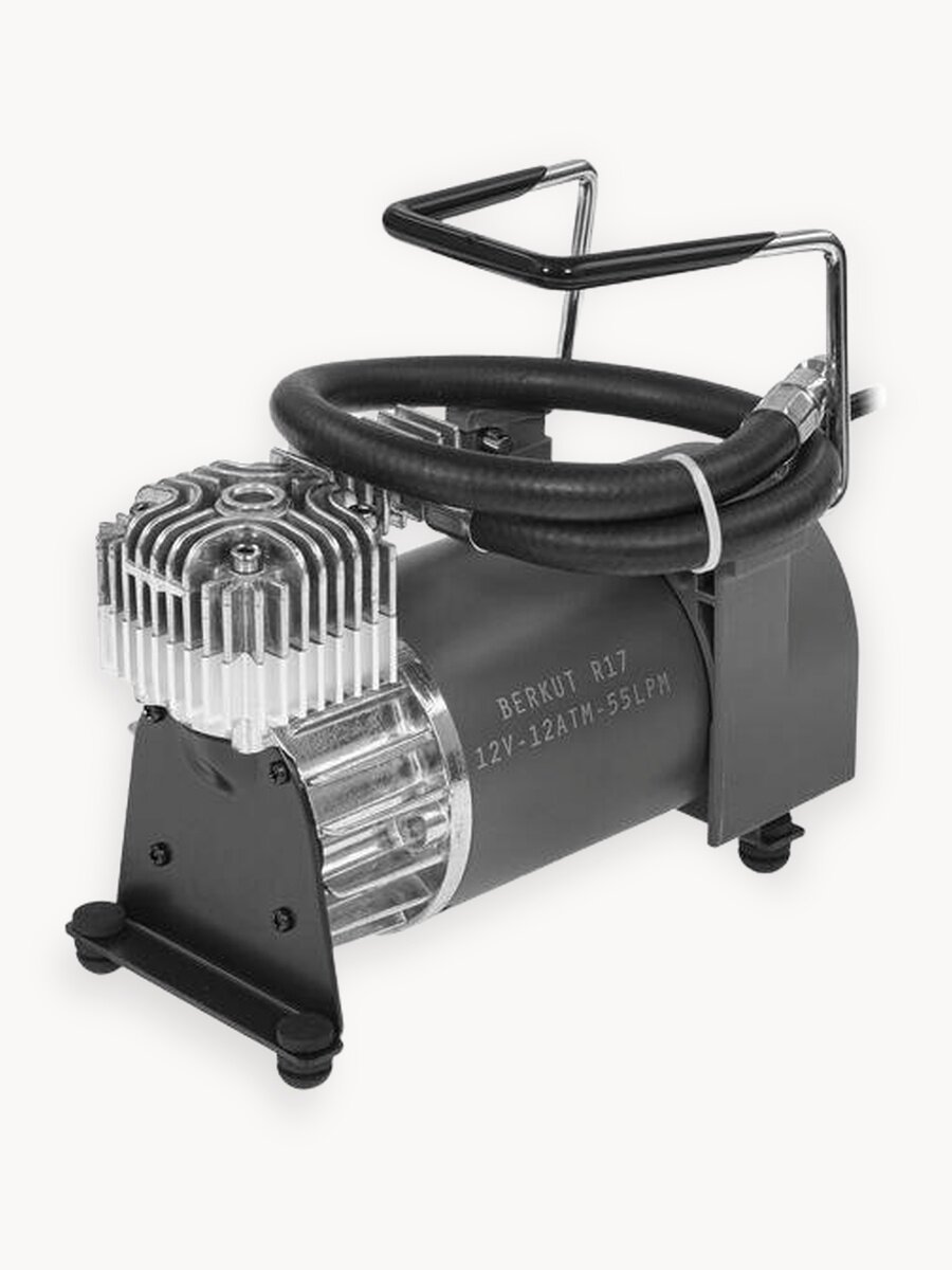 Компрессор Автомобильный BERKUT R17, 12В, 55л/мин, 12атм, длина шланга 7,5м