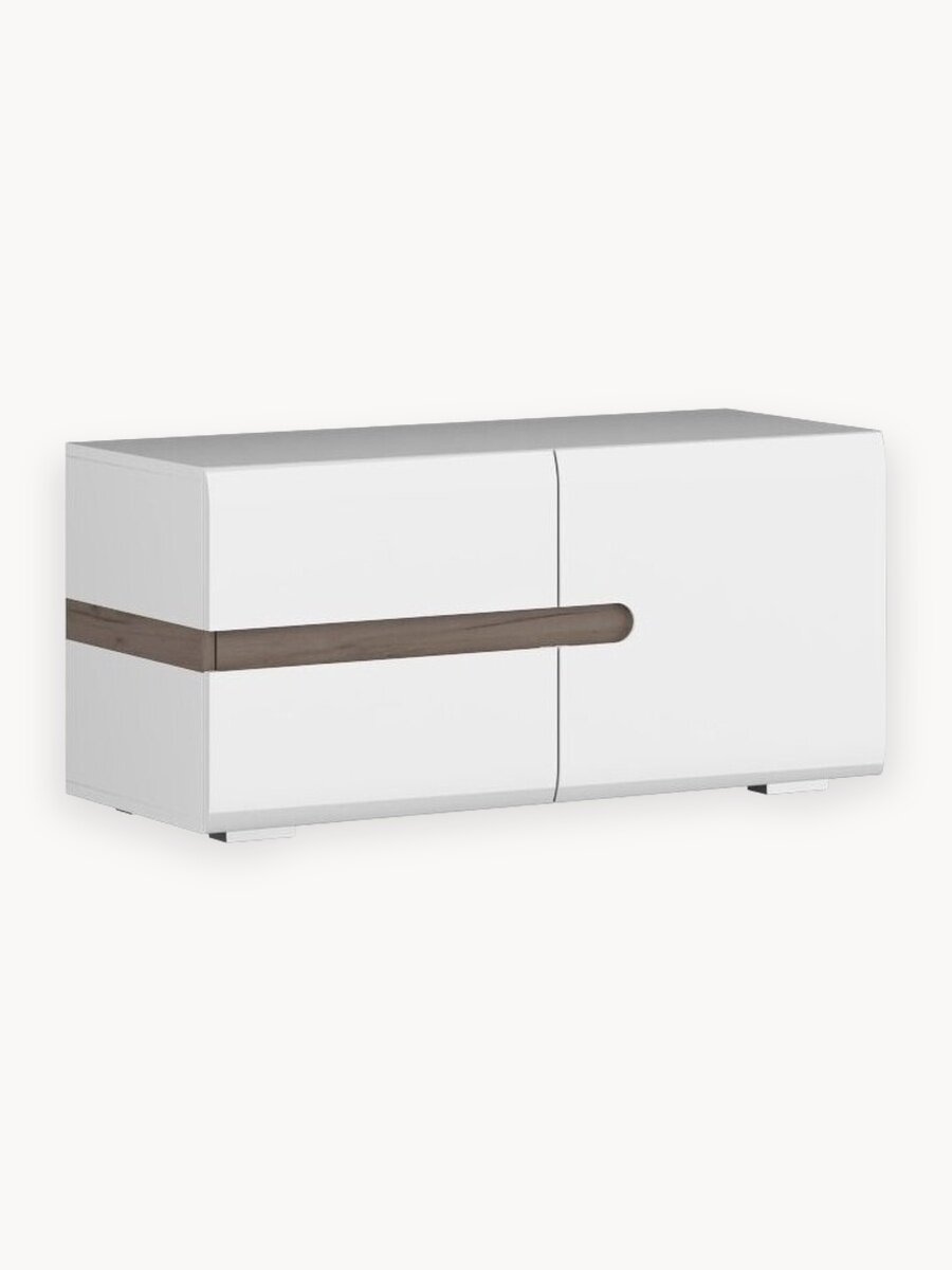 Коллекция Ультра Тумба вешалки Белый/Белый гл. (в прихожую, современная, под обувь, для вещей, МДФ, напольная)