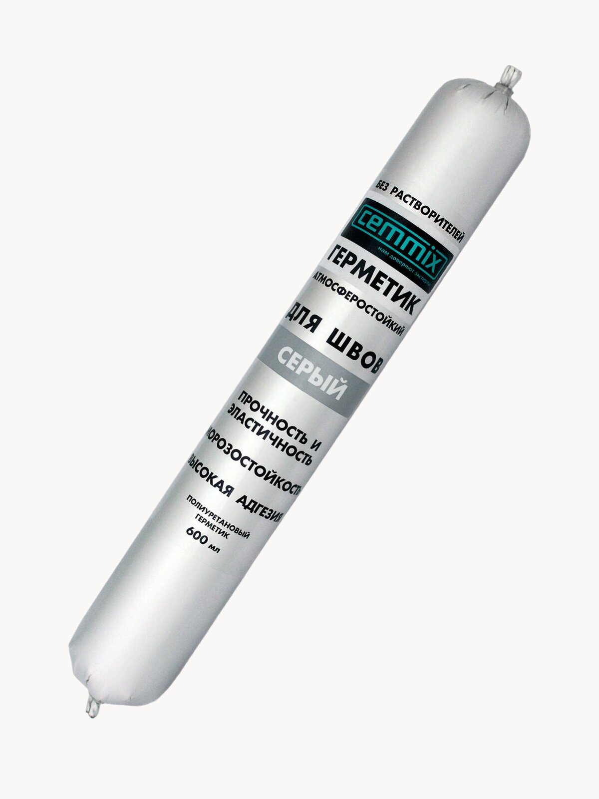 Клей-герметик швов CEMMIX, высокомодульный полиуретановый, серый, 600 мл