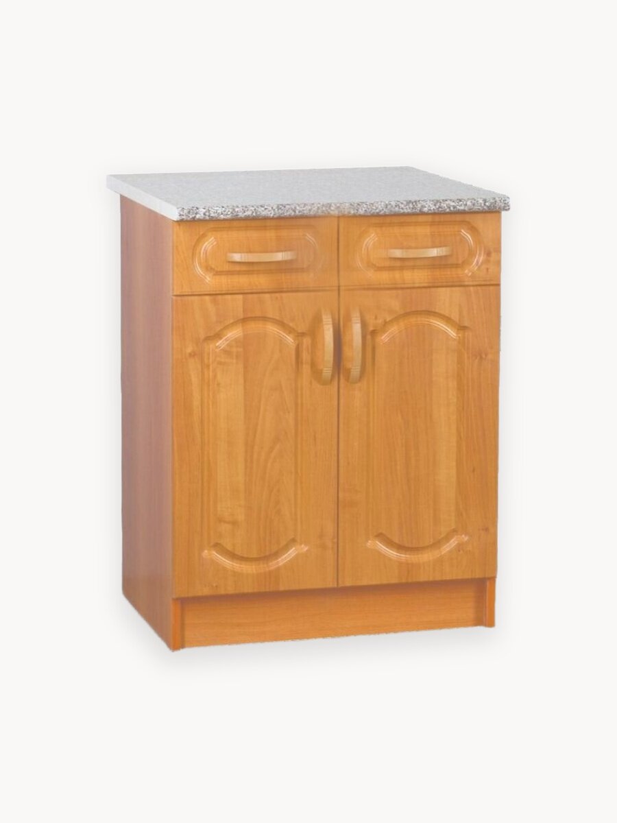 Кухонный гарнитур SANTREK Модуль напольный 80 ольха фасад МДФ, столешница цвет гранит