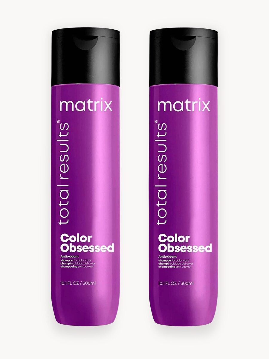 Matrix Шампунь Total results Color Obsessed для окрашенных волос, 2 х 300 мл