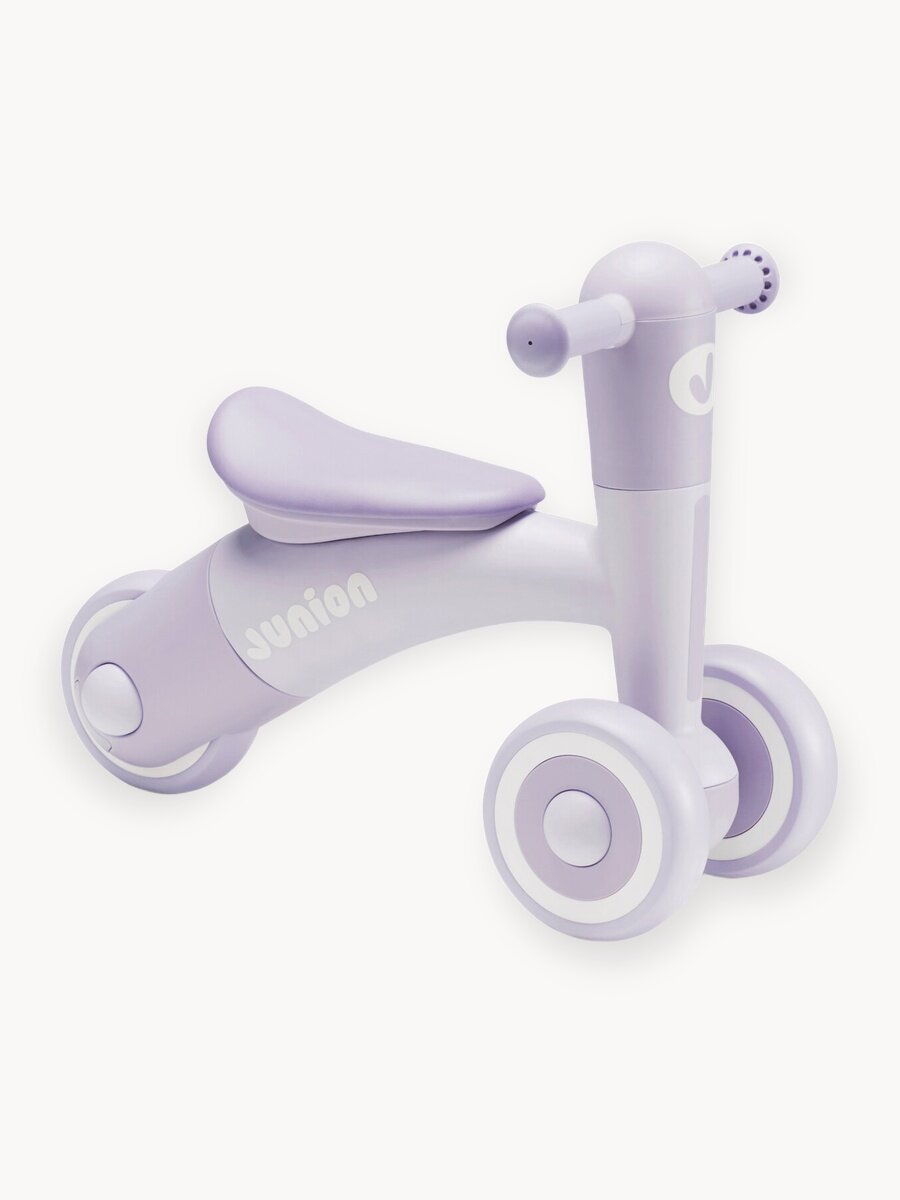 Детский беговел Junion Yuksi, пластик, Eva-колеса, сиреневый
