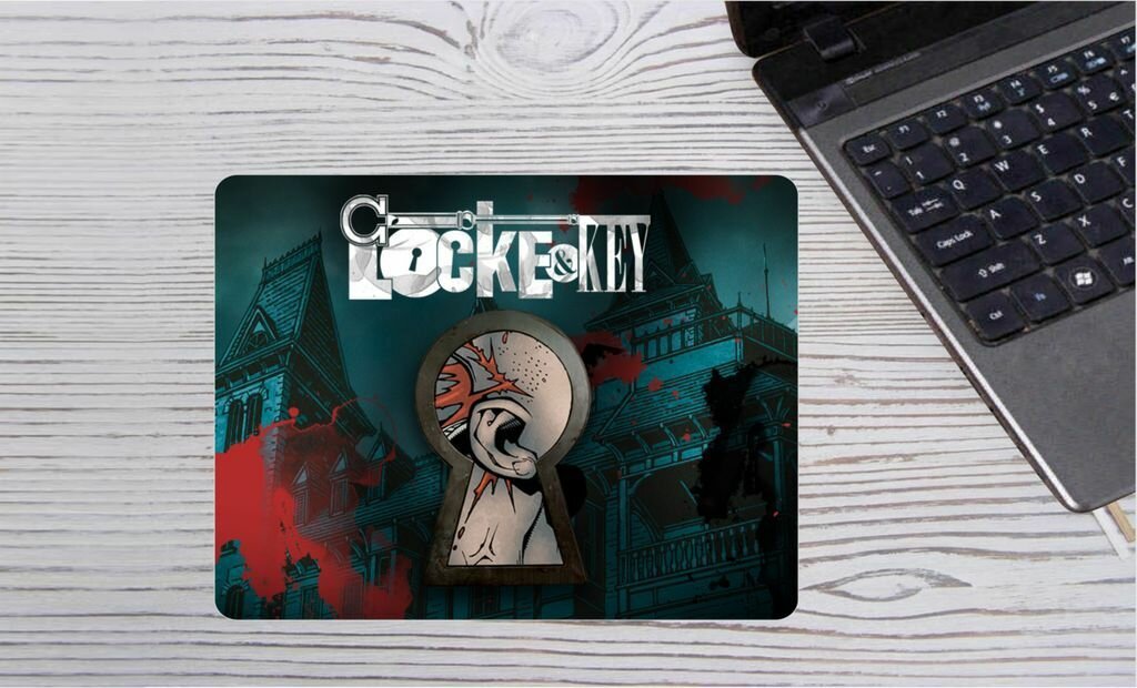 Коврик для мышки игровой 36 на 29 см GOODbrelok ключи локков , LOCKE & KEY №4