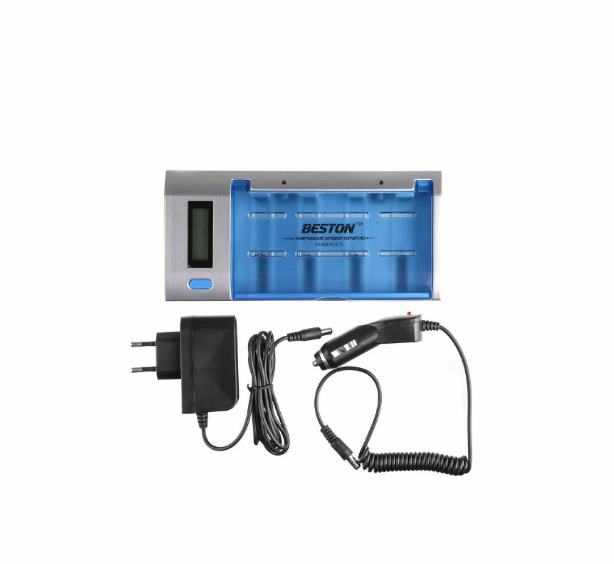 Зарядное устройство BESTON BST-906C, для AA, AAA, C, D и Крона
