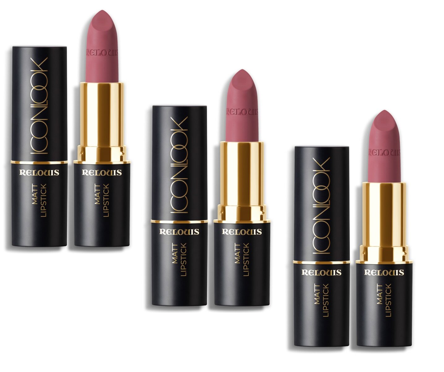 Помада матовая Relouis Icon Look тон 05 Bold and Confident, 3 шт