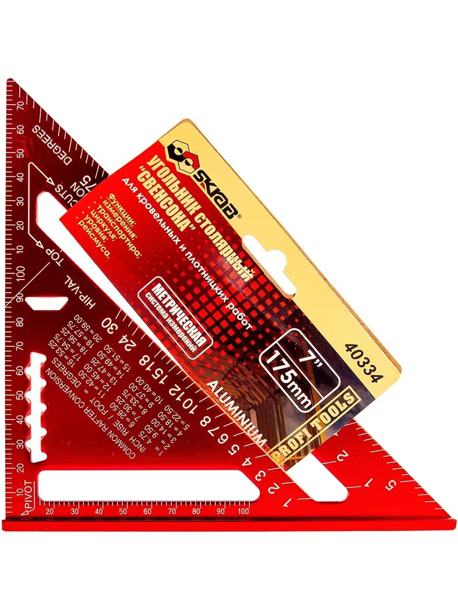 Угольник столярный Свенсона AL метрический / 175 мм.