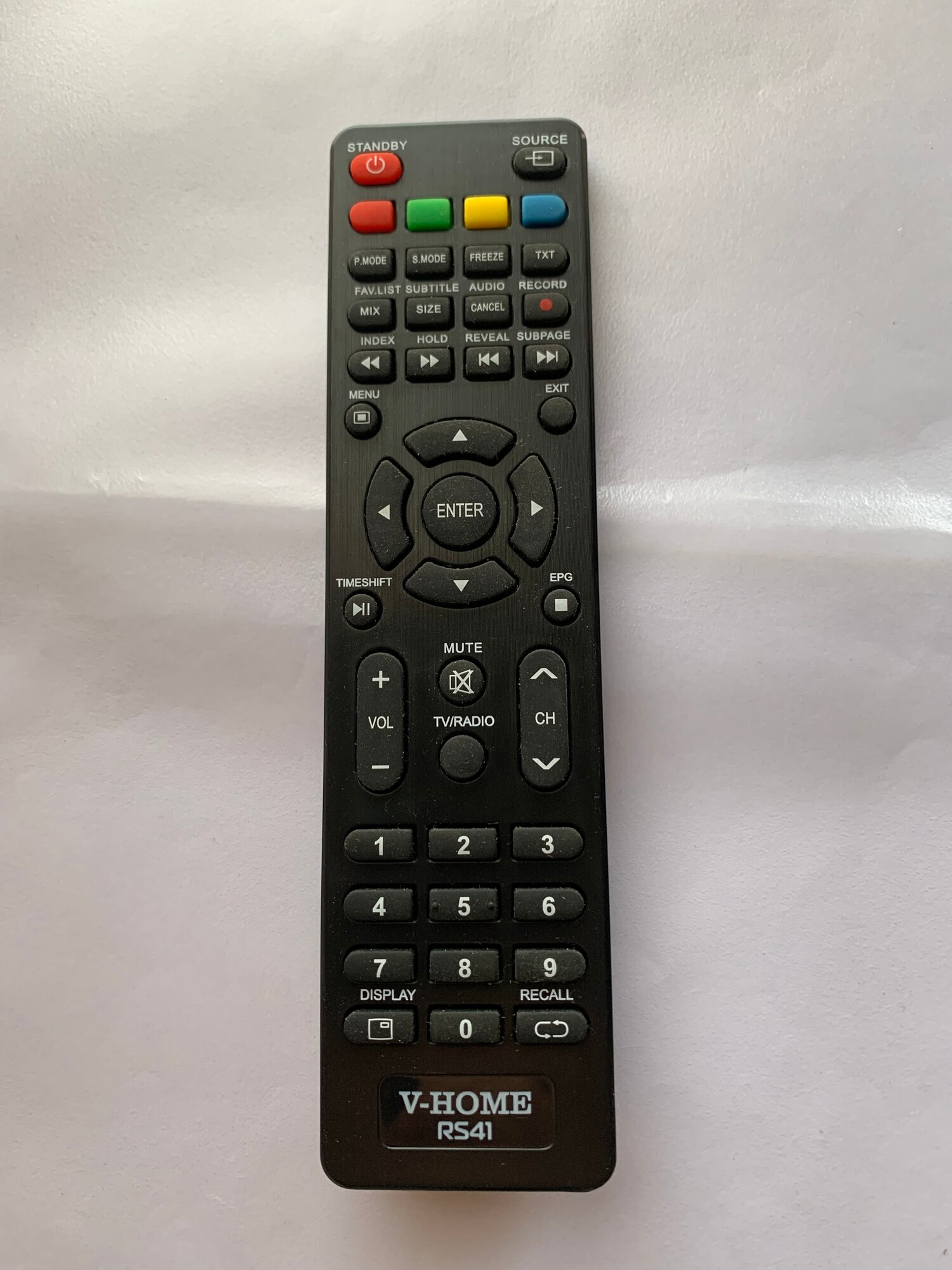 Пульт V-HOME RS41, для телевизоров SUPRA/Irbis/HARTENS/V-HOME, оригинальный