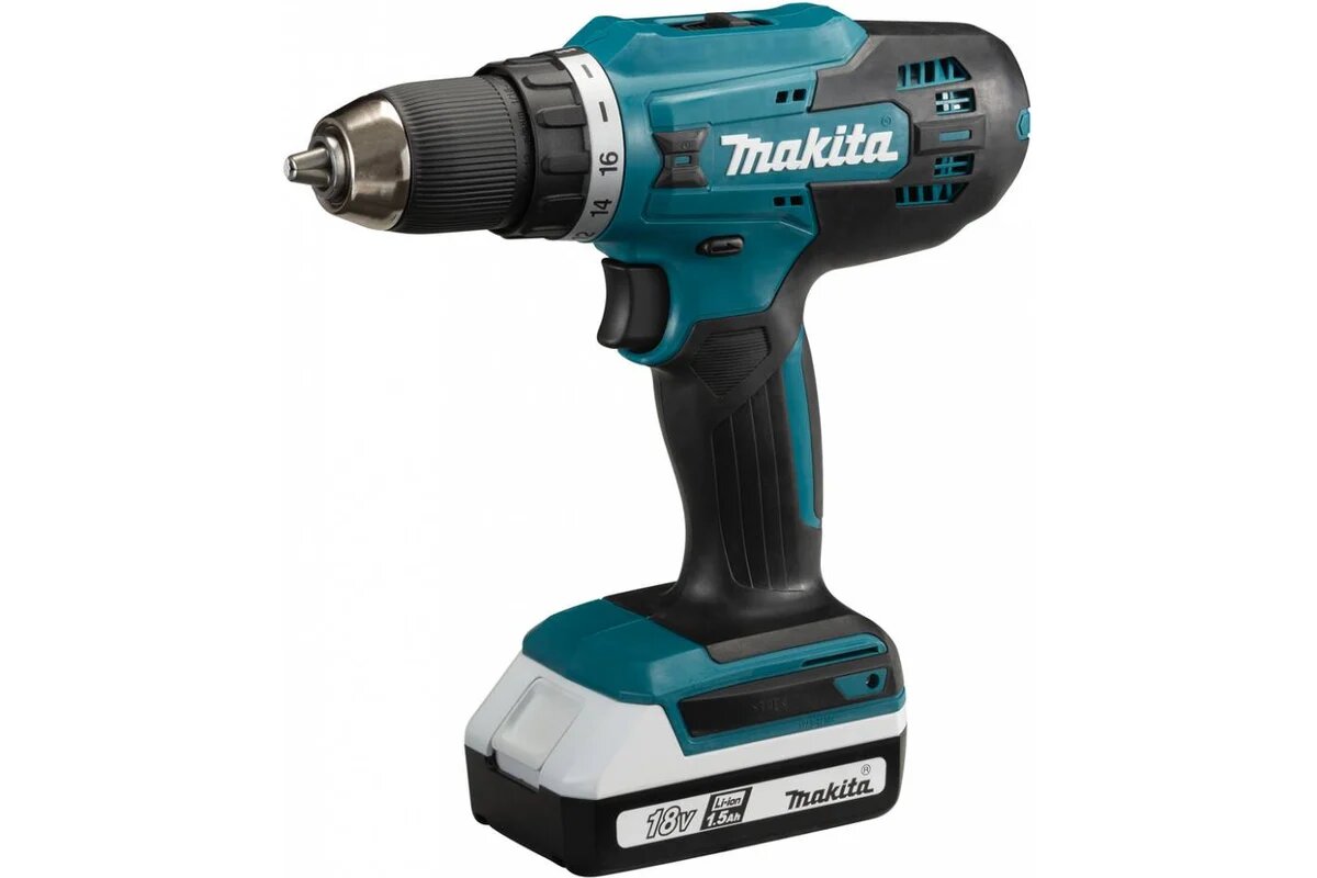 Дрель-шуруповерт Makita DF488D002 18 В, 13 мм, 42/24 Нм (2x1,5Ач, з/у), кейс