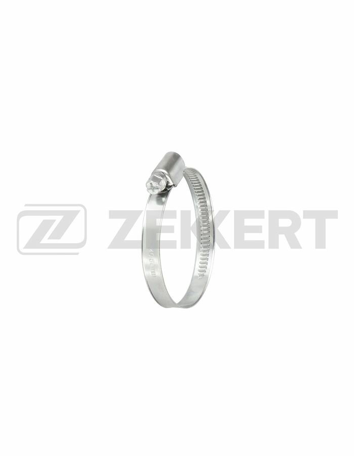 Хомут зажимной из оцинкованной стали 40-60 мм, ZEKKERT BE5016, цена за 1 штуку