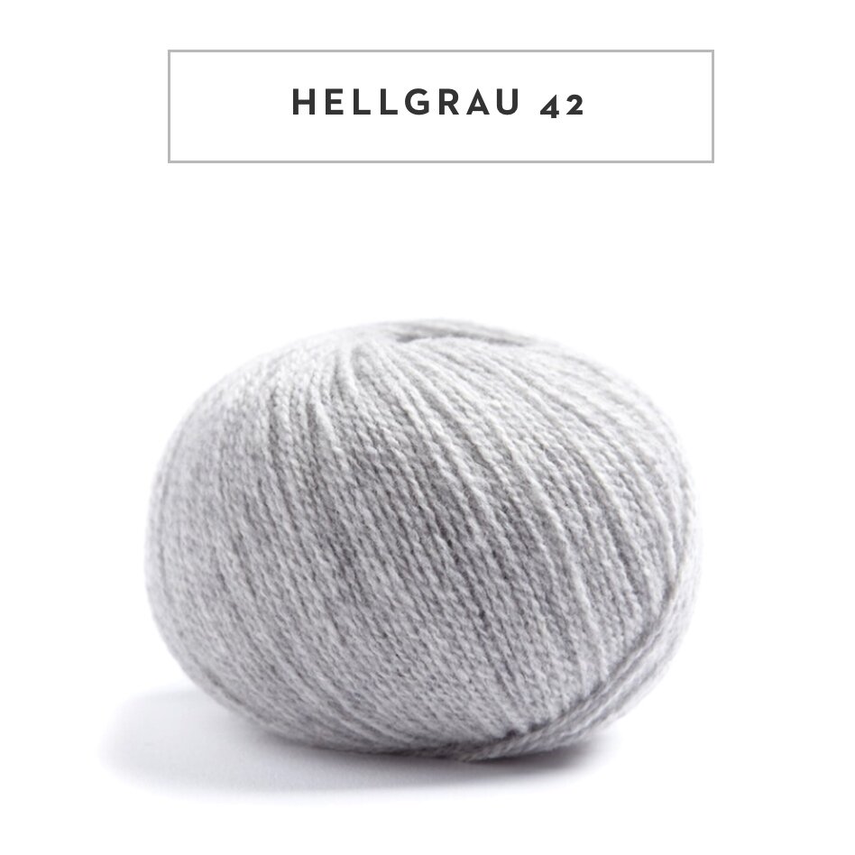 Milano /Милано/ пряжа Lamana (90% шерсть мериноса сверхтонкая, 10% кашемир), 25г/180м (42 M, hellgrau (светло-серый), серый)