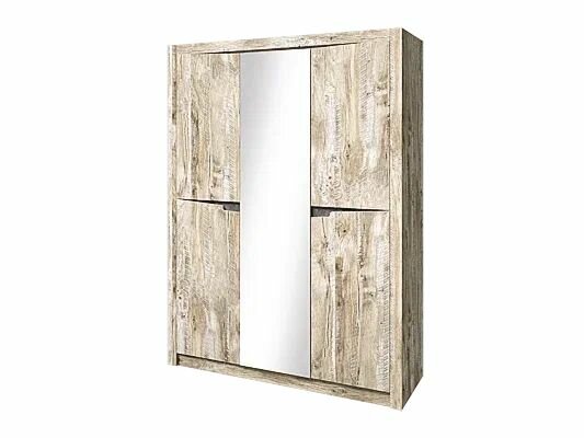 Шкаф распашной Ривьера 3-х дверный (Дуб Юкон, Бетон темный) 1640х2200х538 МИФ