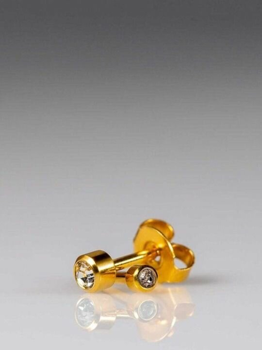 Серьги пусеты, искусственный камень